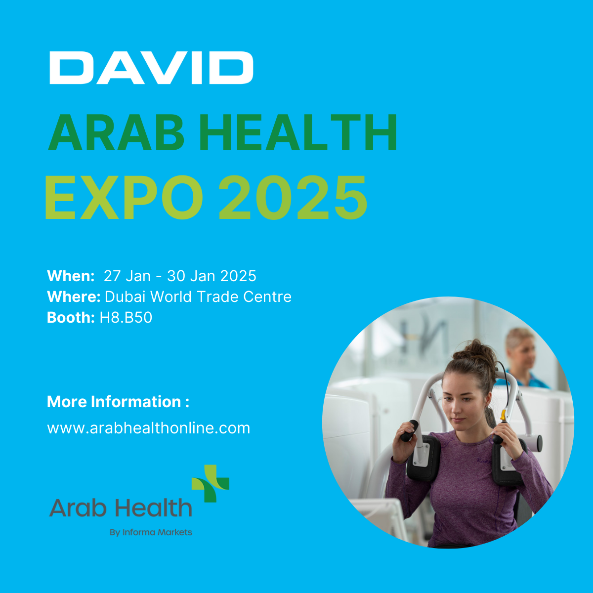 Exciting News: DAVID at Arab Health 2025! 🌍 - Shared content