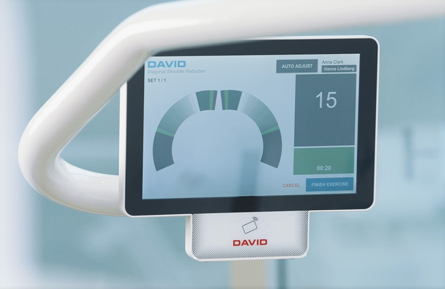 EVE Enterprise Features - Powerful rehabilitation software - David