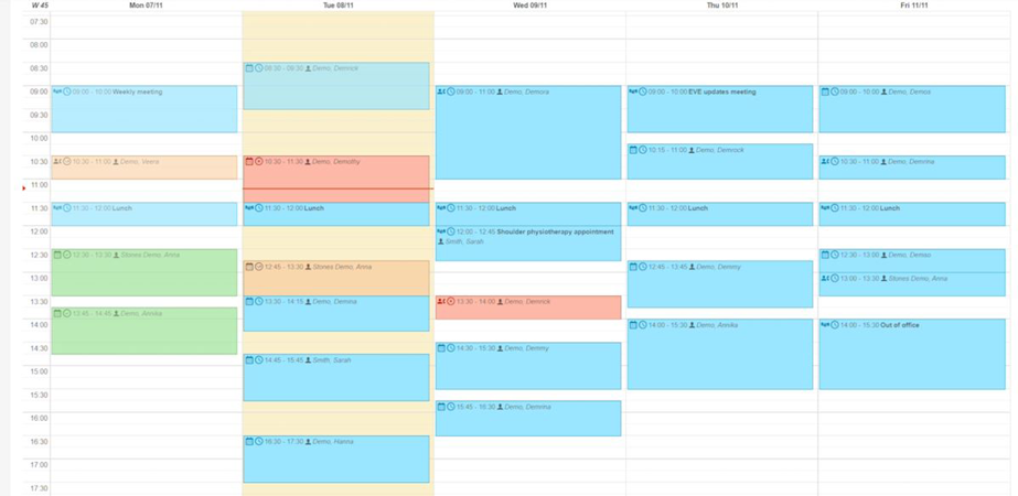 3 ways how EVE Calendar improves physiotherapy care - Software